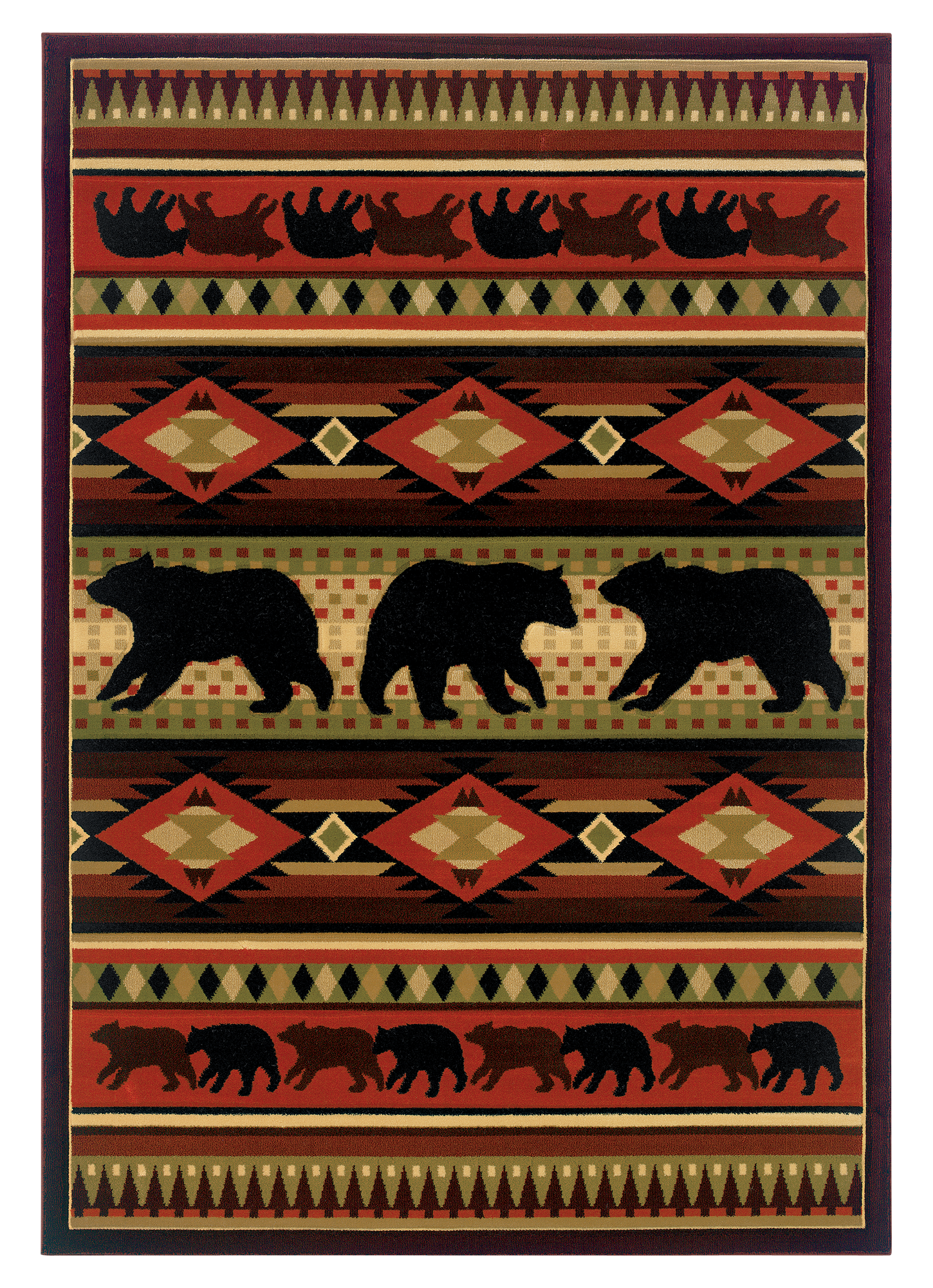 Wildlife-Themed Area Rugs Native Bear | Bass Pro Shops